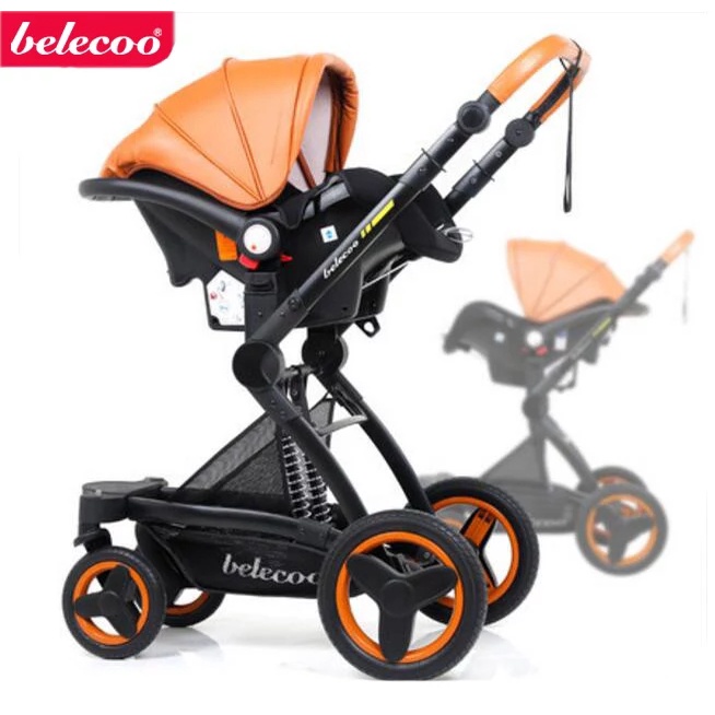 à¸£à¸–à¹€à¸‚à¹‡à¸™à¹€à¸”à¹‡à¸ Belecoo Luxury Baby Stroller 2 in 1 ...
