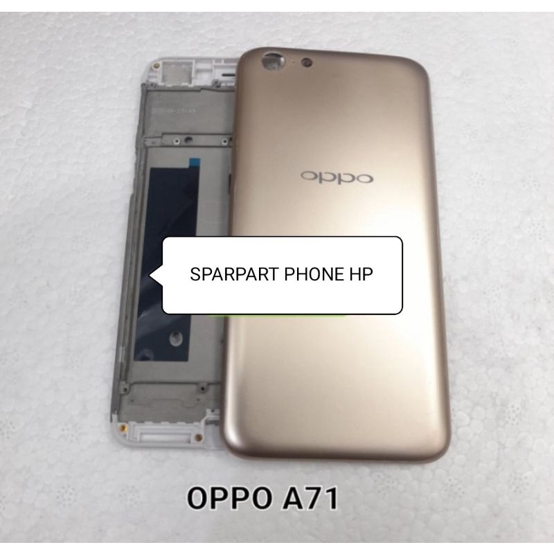เคสนิ่ม Oppo A71 Fullset Original ฝาครอบด้านหลัง และแผ่นรองจาน หน้าจอ Lcd แบบดั้งเดิม สําหรับ ...