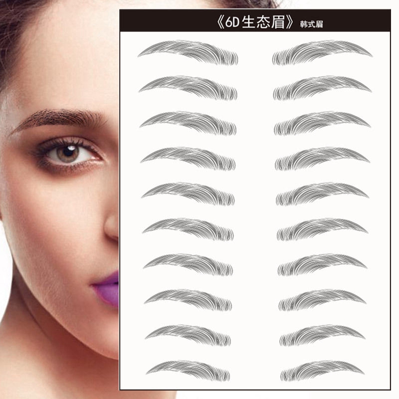 Embroidered eyebrows at one time 3D imitation ecological eyebrows semi ...