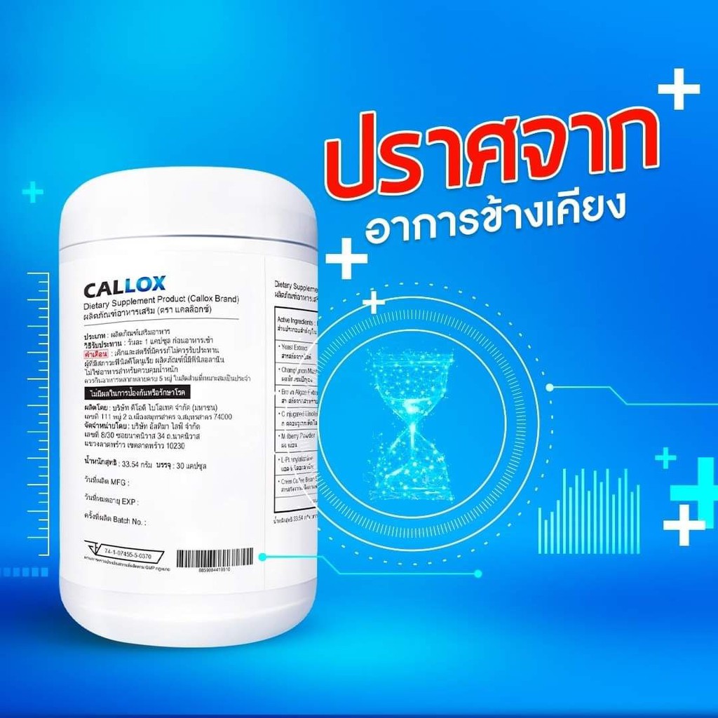 อาหารเสริมลดน้ำหนัก Callox(แคลล็อกซ์) ของแท้100 พร้อมส่ง ราคาปลีก-ส่ง ...