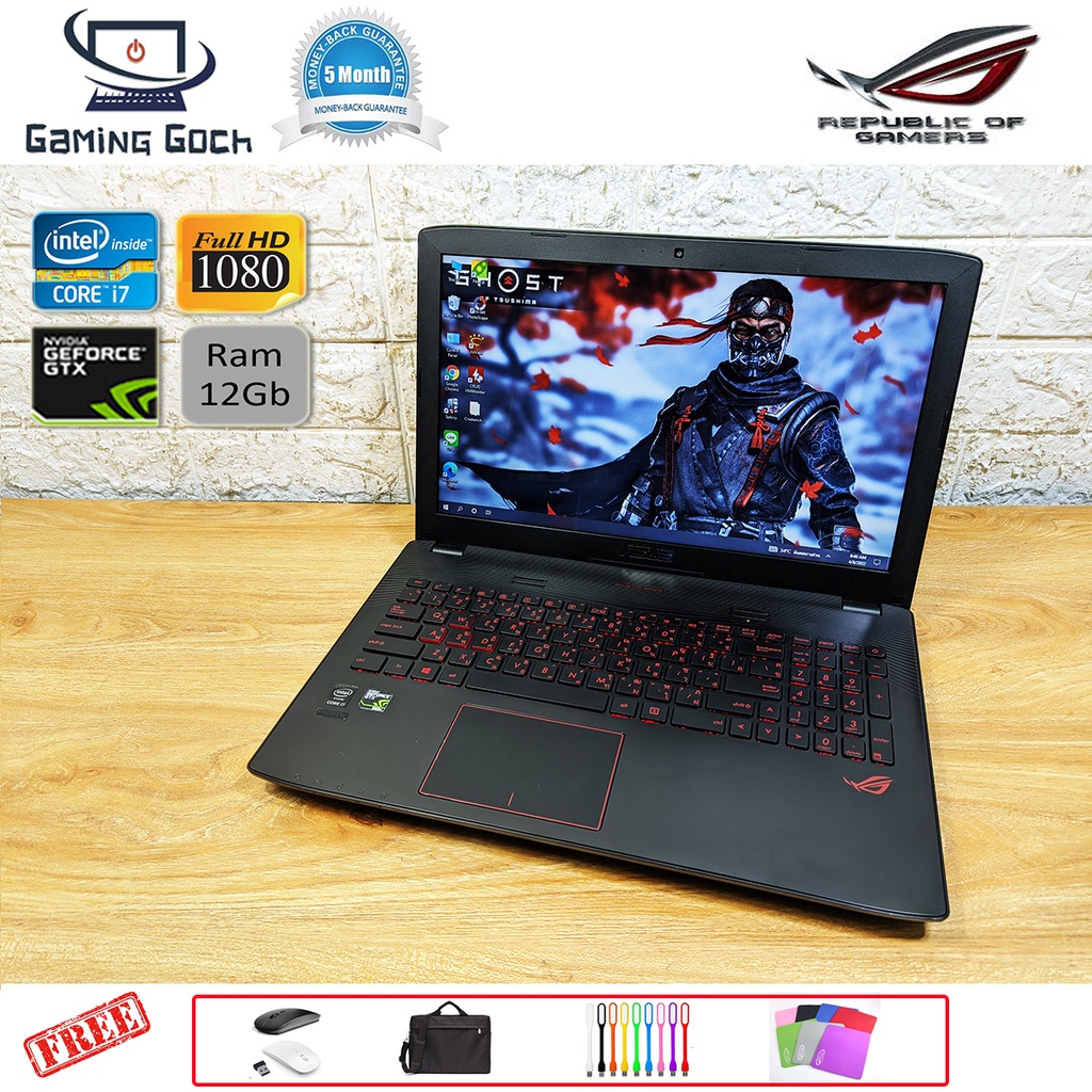 ASUS ROG GL552JX ซีรี่เกมมิ่ง มีการ์ดจอแยกNvidia GTX (มือสอง-รับประกัน5 ...