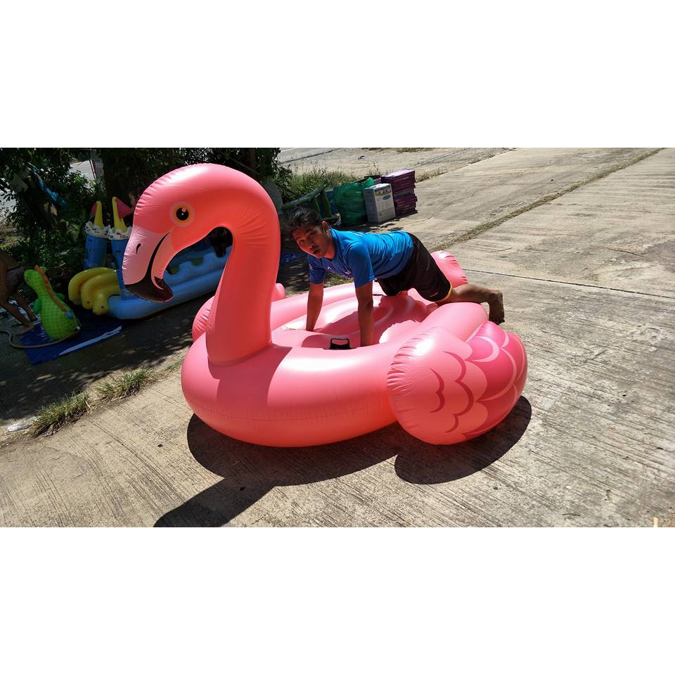 MEGA FLAMINGO ISLAND Intex 57288 แพยางเป่าลม นกฟลามิงโก้สีชมพู ขนาด ...