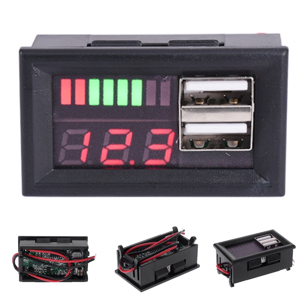 12V Digital Display Motorcycle Low Heat Phone Charge Durable Voltage ...