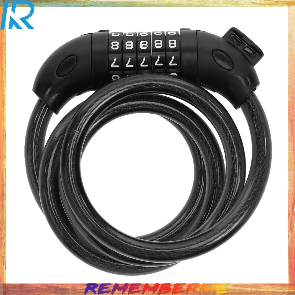 Ready Stock Anti-theft Bike 5 Digit Combination Lock Security Steel ...