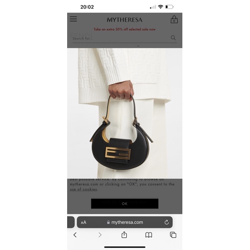 Fendi Cookie Black leather mini bag - tungpaeng_pe - ThaiPick