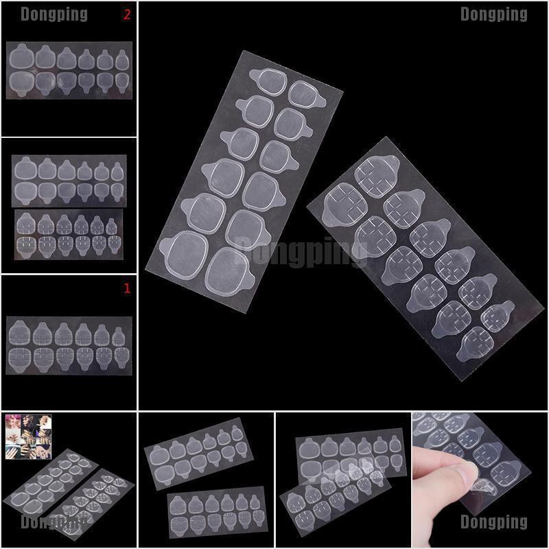 【don】120pcs Double-side Adhesive Tips Transparent False Nails Tool Nail ...