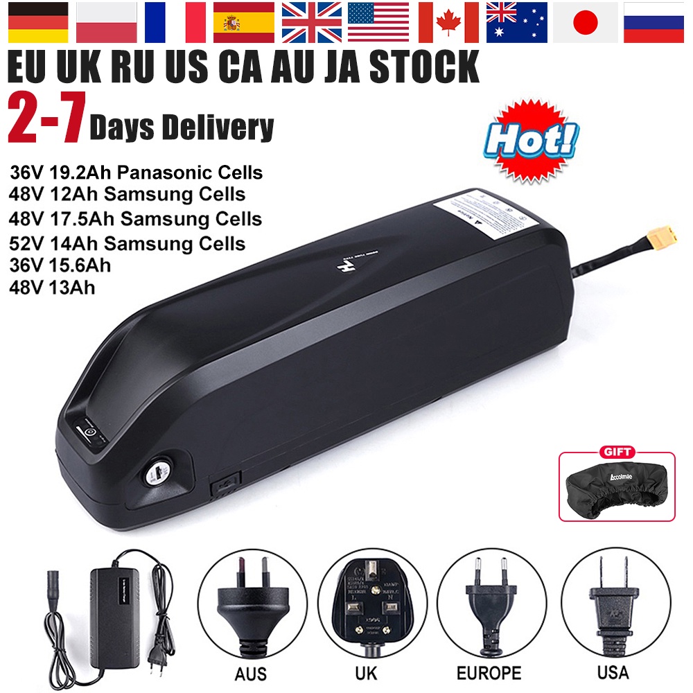 แบตเตอรี่Electric eBike Battery Hailong Samsung 18650 Cells ack 52V ...