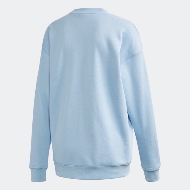 adidas ORIGINALS Trefoil Crew Sweatshirt ผู้หญิง blue FM3289 เสื้อกัน ...