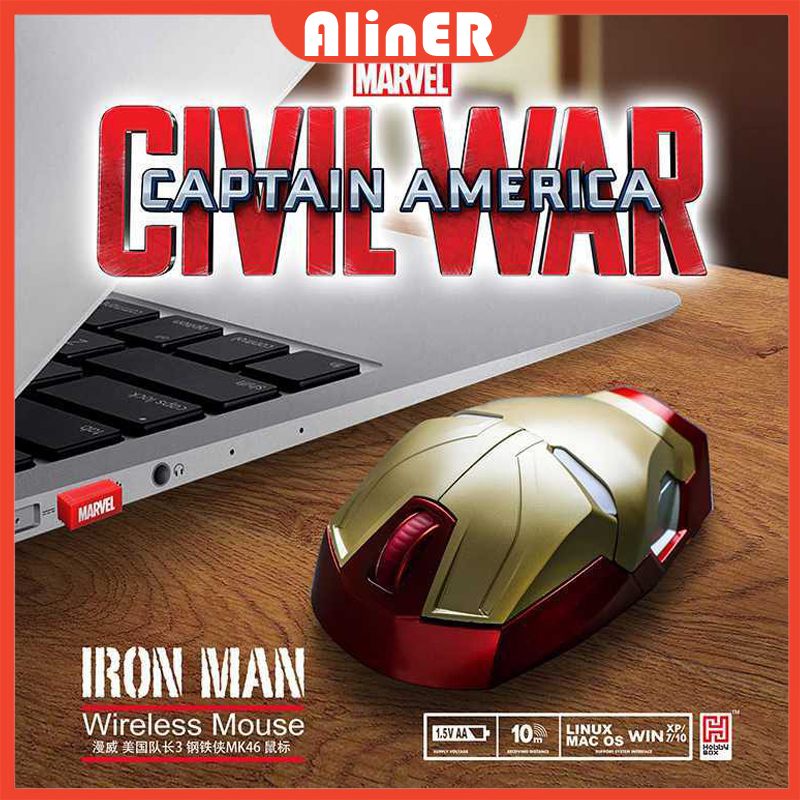 [Ready Stock] Iron Man Marvel Disney Genuine Authorization Wireless ...