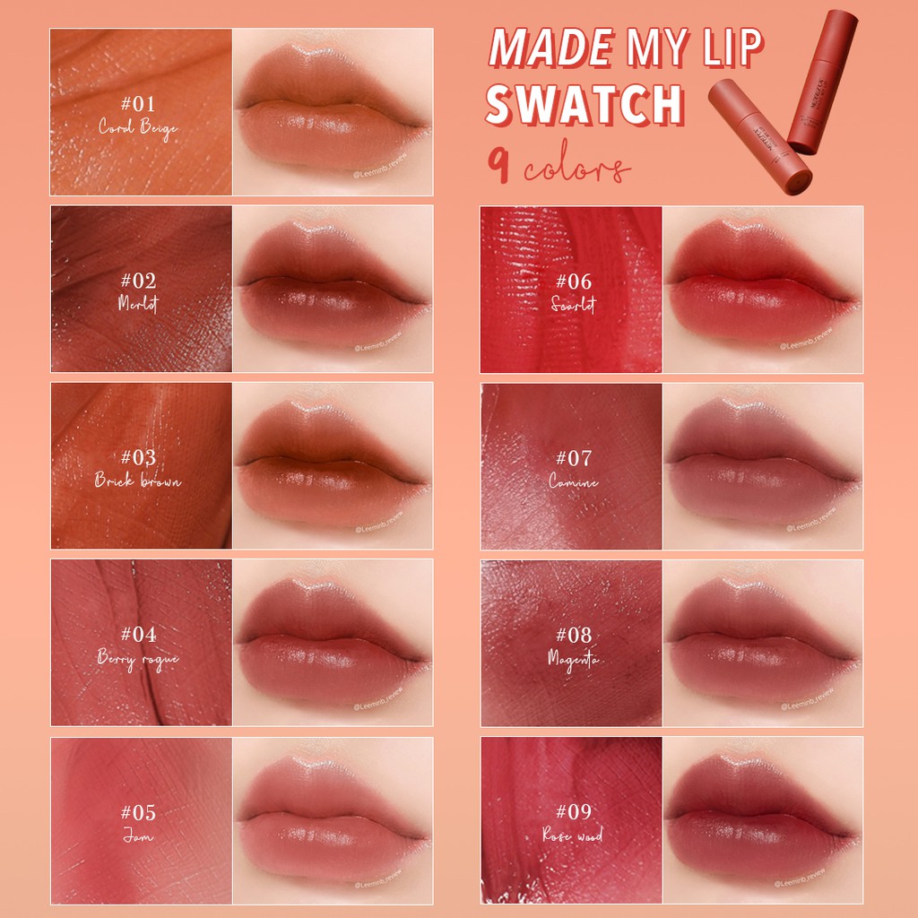 Merrezca Made My Lip ลิปสติกเนื้อสัมผัสบางเบาให้คุณมีความสุขตั้งแต่ ...