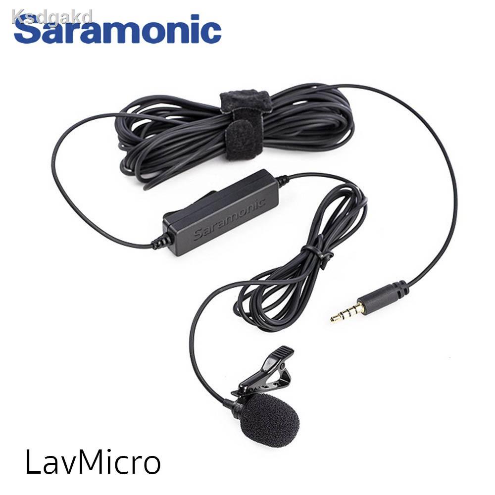 Saramonic LavMicro Broadcast-Quality Lavalier Omnidirectional Microphone with 3.5mm TRS/TRRS ...