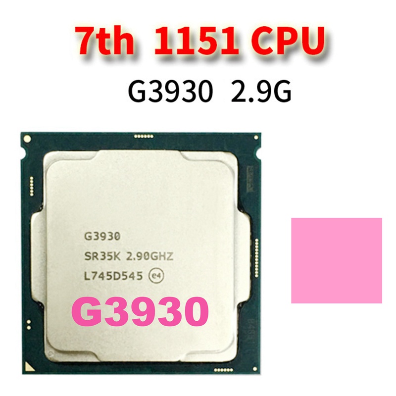 G3930 โปรเซสเซอร์ CPU และแผ่นความร้อน LGA 1151 2.9 GHz Dual-Core Dual-Thread CPU Processor 2M ...