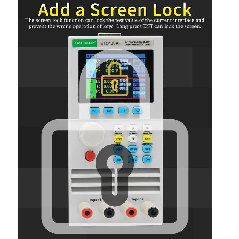 400W Professional ไฟฟ้าโหลดโปรแกรม Digital DC Load เครื่องทดสอบ ...