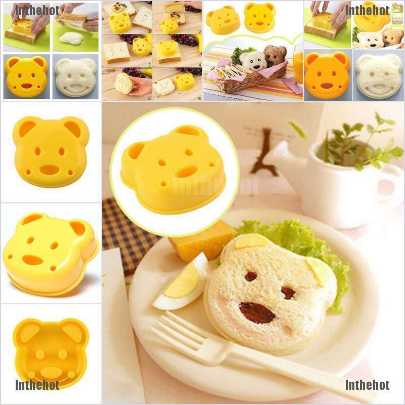 Inthehot Cute Animal Sandwich Mold Cutter Bear Dog Dinosaur Shape Cake ...