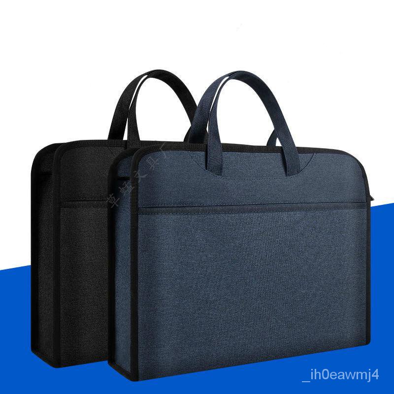 Document bag male portable briefcase ladies office zipper large ...