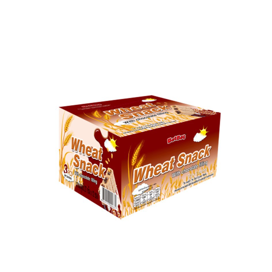 แดท แดท วีท สแน็ค วิท ช็อกโกแลต ฟิลลิ่ง 27กรัม Dat Dat Wheat snack with ...