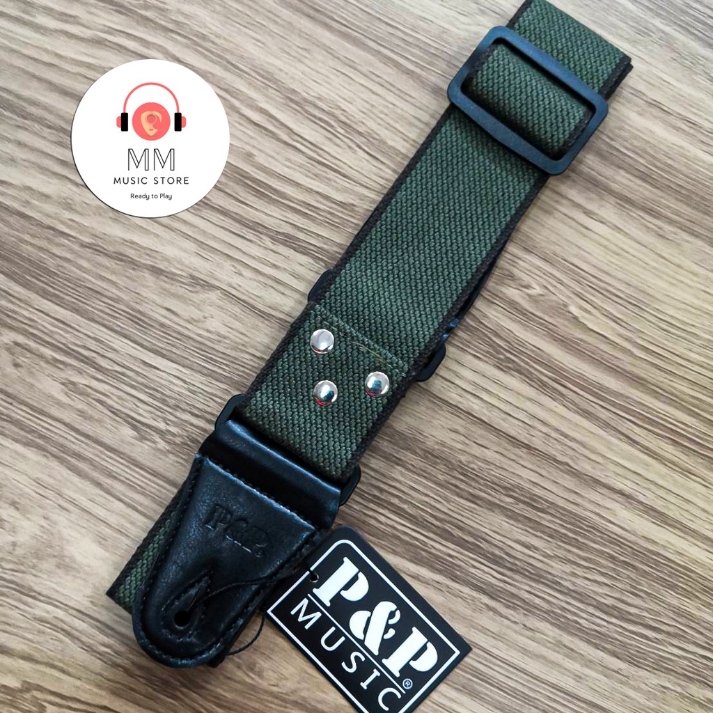 PP Music S308 สายสะพายกีต้าร์ สายสะพายสีล้วน ปรับได้ สำหรับ กีต้าร์ สาย ...