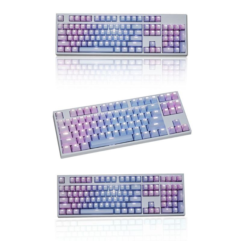 Mechanical Keyboard key caps 87 104 108 Replaceable PBT Keycaps ...