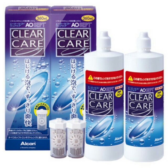 สั่งปุบส่งปั๊บ ALCON น้ำยาแช่คอนแทคเลนส์ Aosept Clear Care 360 mL 1 ขวดแถมมาพร้อมกับตลับล้าง ทุก ...