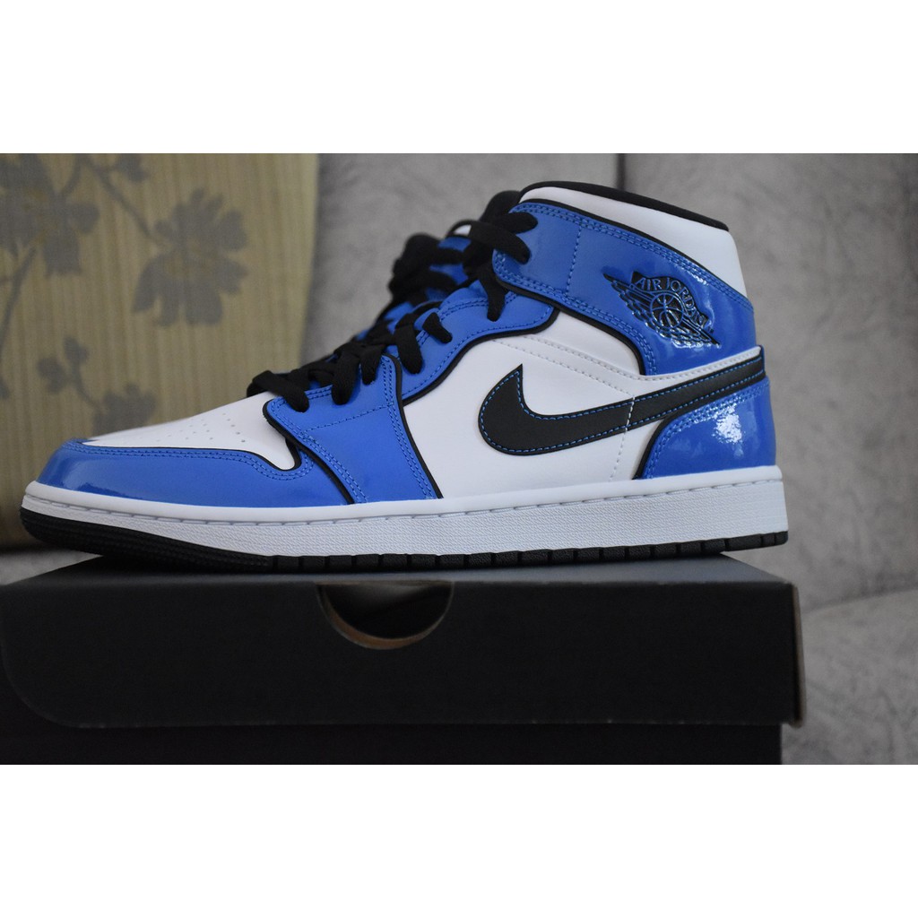 Nike Air Jordan 1 Mid SE Signal Blue 9.5US 10US ของใหม่ ป้ายไทย - num ...