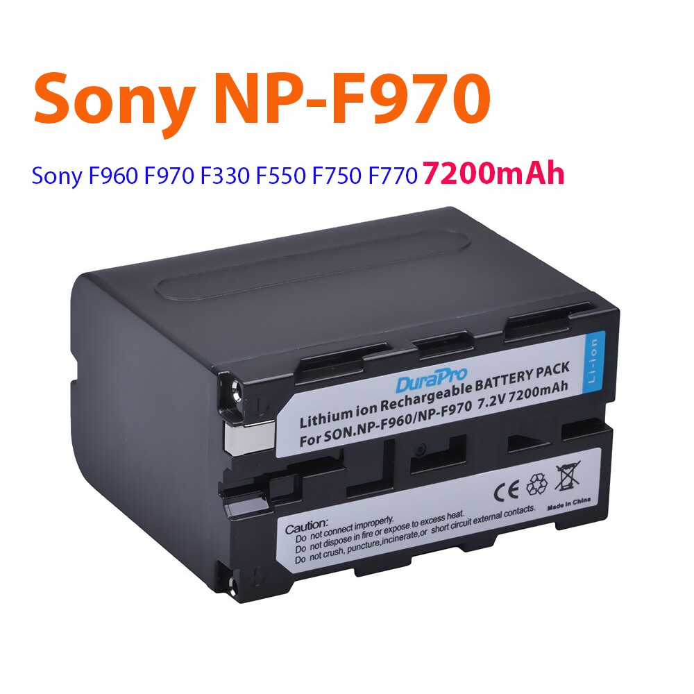 NP-F970 F960 7.2 V 7200 mAh แบตเตอรี่ + LCD สำหรับ SONY HVR-HD1000 HVR-HD1000E HVR-V1J ...