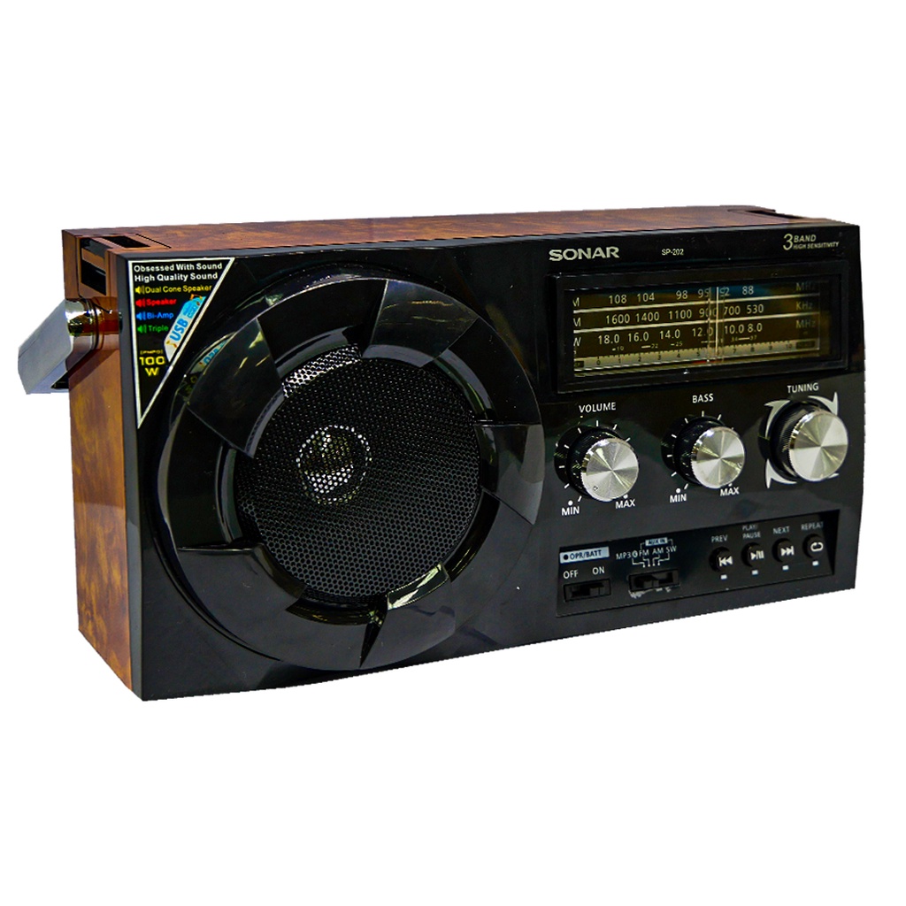 SONAR วิทยุ วิทยุทรานซิสเตอร์ วิทยุทรานซิส วิทยุ FMAM บลูทูธ fm ลำโพง ...