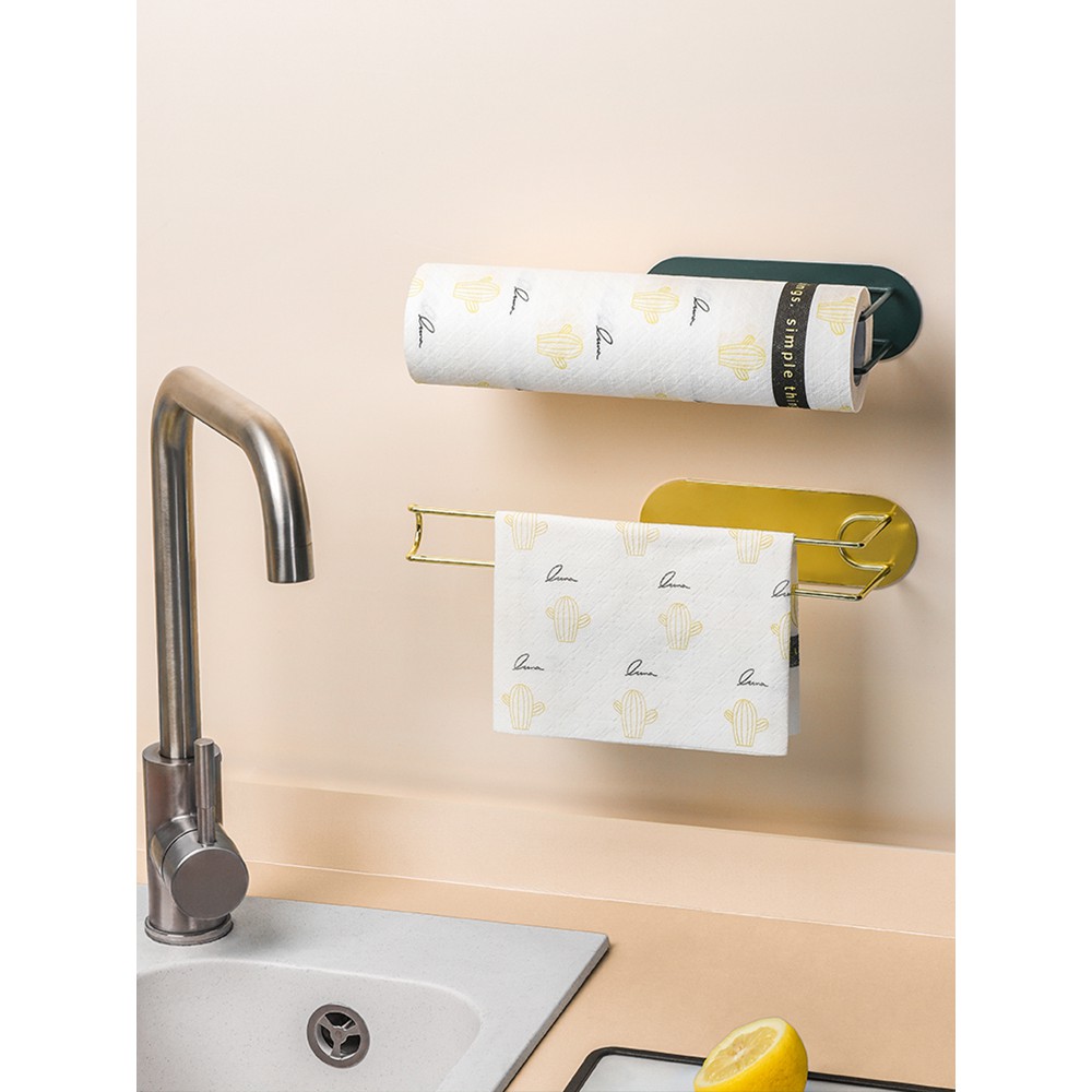 เพื่อครอบครัวPunch-Free Roll Paper for Kitchen Uses Tissue Holder ...