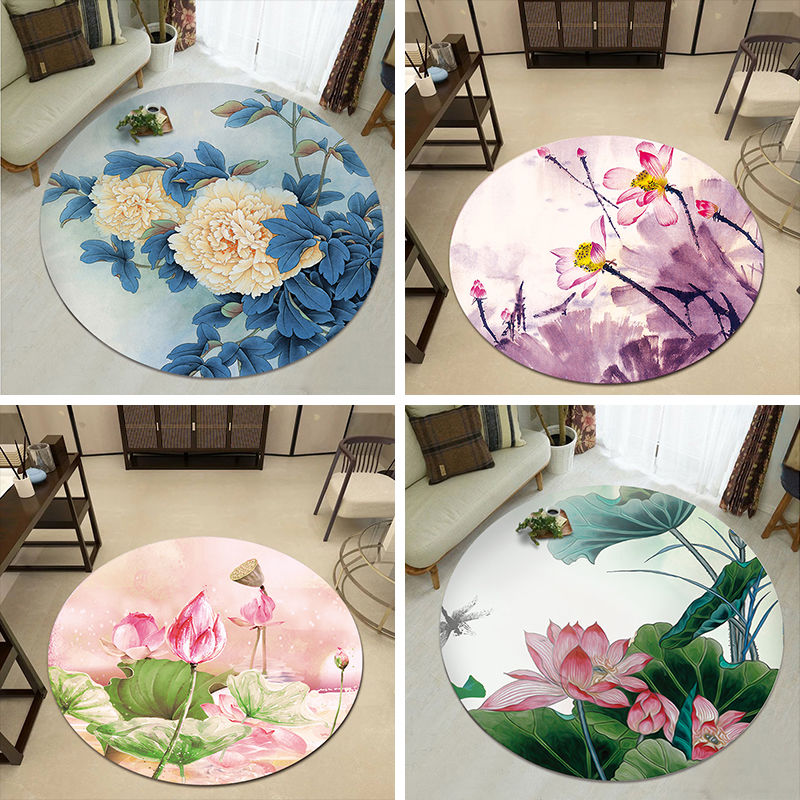 Bedroom round Carpet round Carpet Living Room Chinese Style Bedroom ...