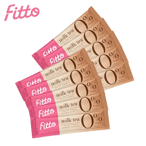 Fitto Drink Milk Tea เครื่องดื่มน้ำตาล 0 ชารมรสพรีเมี่ยม ...