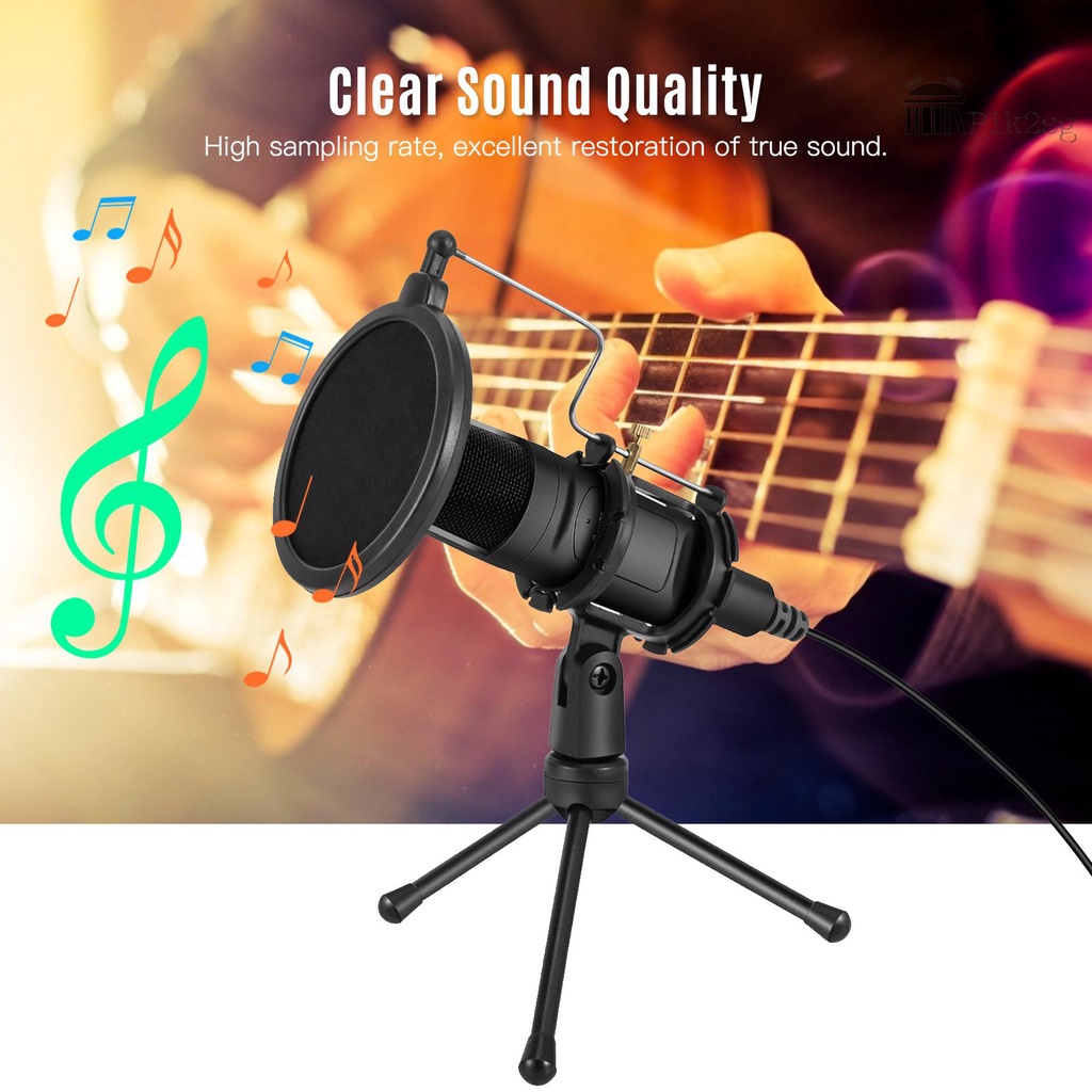 pik2sg USB Microphone Computer PC Desktop Microphone Condenser Mic with ...