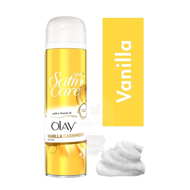 พร้อมส่ง โฟมเจลบำรุงผิวสำหรับผู้หญิง Gillette Satin Care Olay Violet ...