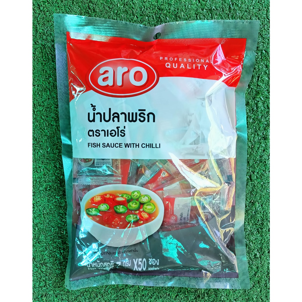 เอโร่ พริกน้ำปลา ขนาด 7กรัม ยกแพ็ค 50ซอง ARO CHILLI FISH SAUCE | Shopee ...