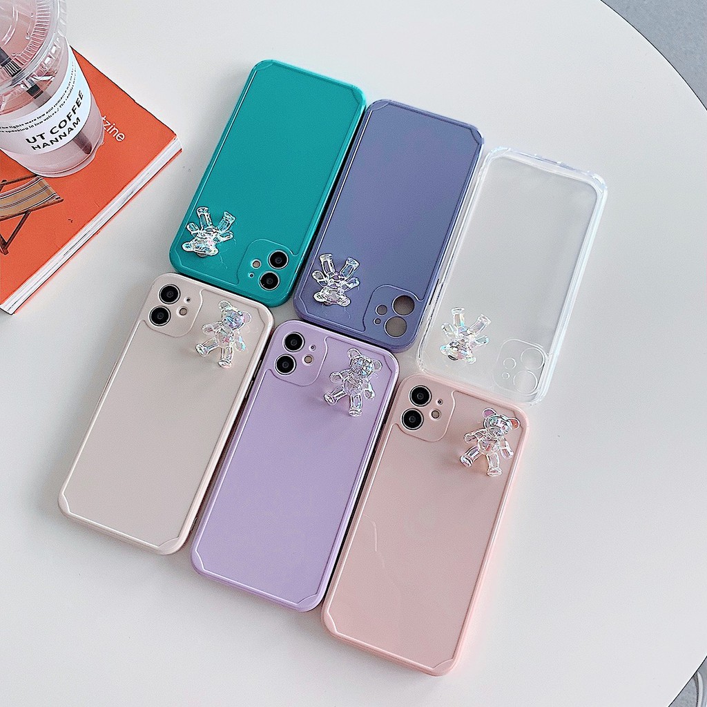 เคสโทรศัพท์มือถือลายหมีคริสตัลสําหรับ Iphonexs Xr I8 I7 I6s Plus