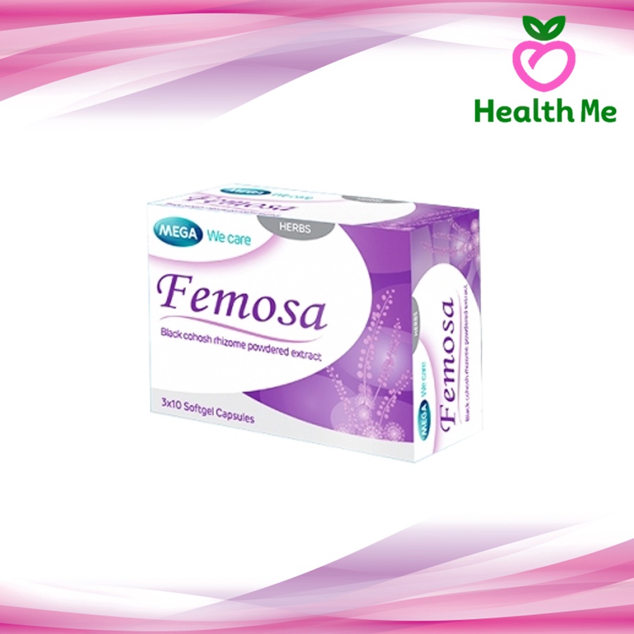 ๑☏Mega We Care Femosa 3x10'S เมก้าวีแคร์ ฟีโมซา 30 แคปซูล สารสกัดจากแบ ...