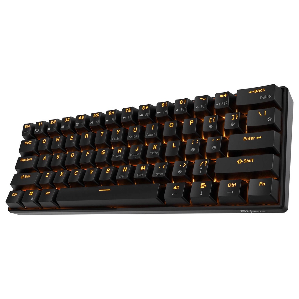 iHAVECPU BLACK BLUE SWITCH KEYBOARD ROYAL KLUDGE RK61 TRI-MODES SKU ...