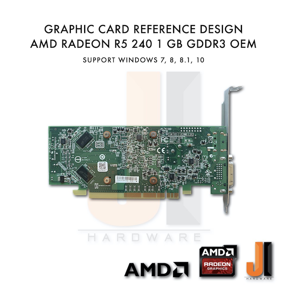 AMD Radeon R5 240 1GB 64-Bit GDDR3 OEM (มือสอง) - jihardware - ThaiPick