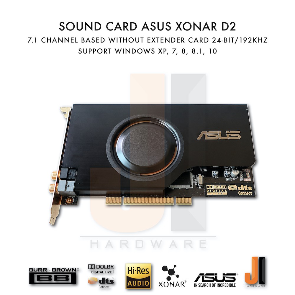 Sound Card ASUS Xonar D2 7.1 Channel (PCI) (มือสอง) - jihardware - ThaiPick
