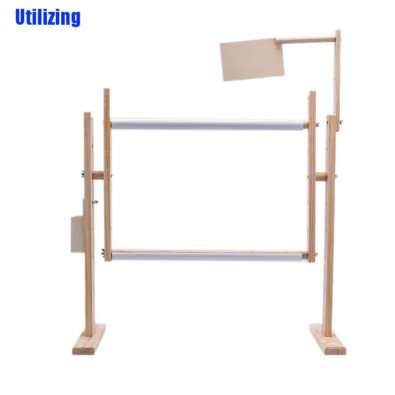Utilizing☬ work Sewing Stand Lap Table Wood Embroidery Frame Cross ...
