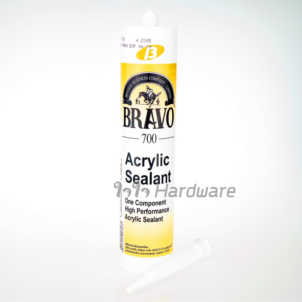 Bravo แด็ป สีน้ำตาล 430 กรัม กาวอะครีลิค Acrylic Sealant แด๊ป อุดรูรั่ว ...