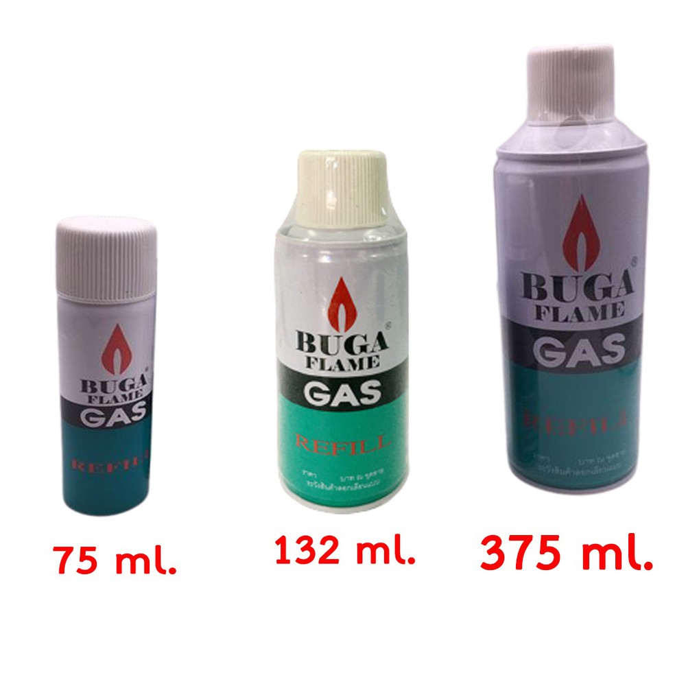 Buga Flame Gas Refill แก๊สกระป๋อง สำหรับเติม ไฟแช็คและปืนจุดเตาแก๊ส ...