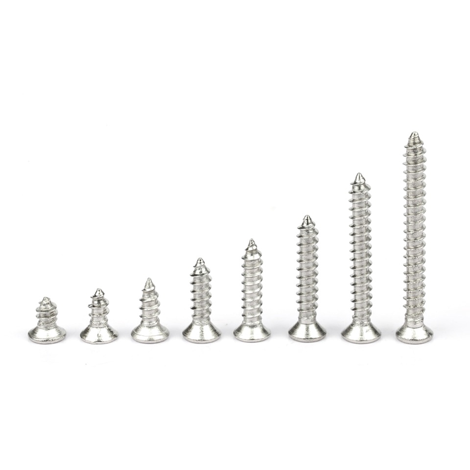 (Ready Stock) NINDEJIN 960pcs/set Cross Flat Head Micro Mini Screw Set 304 Stainless Steel M2 M2 ...