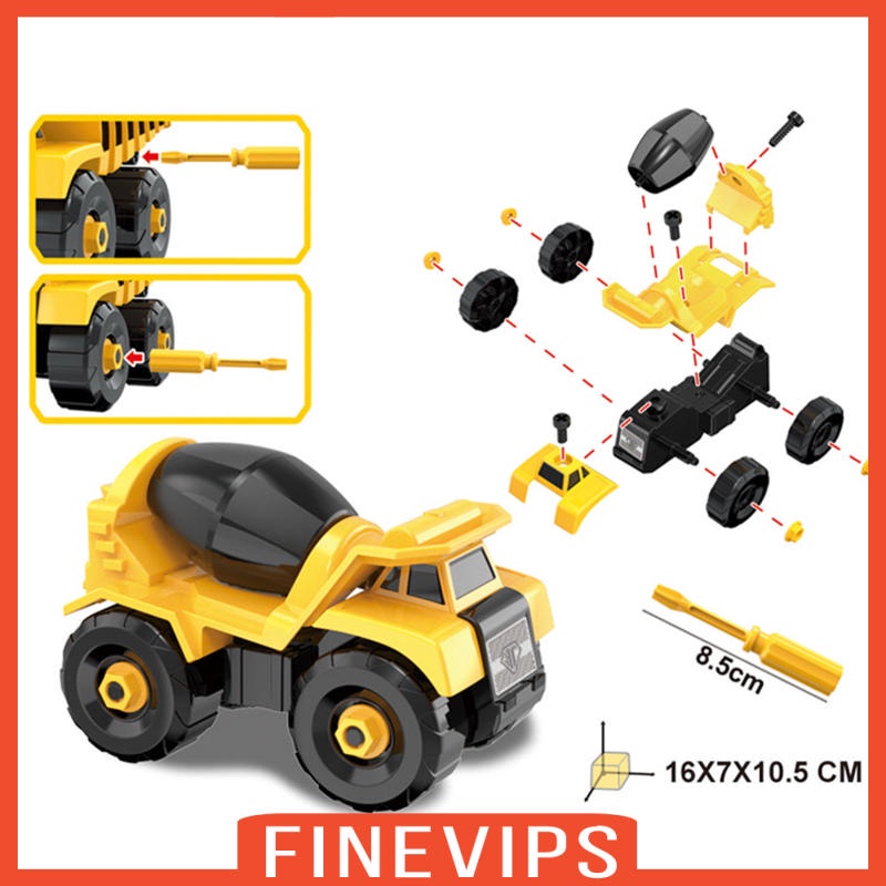 FINEVIPS 6x Creative Engineering Car Combination Kit Construction Car ...