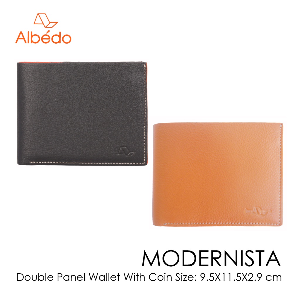 Albedo MODERNISTA DOUBLE PANEL WALLET WITH COIN กระเป๋าสตางค์กระเป๋าใส่ ...