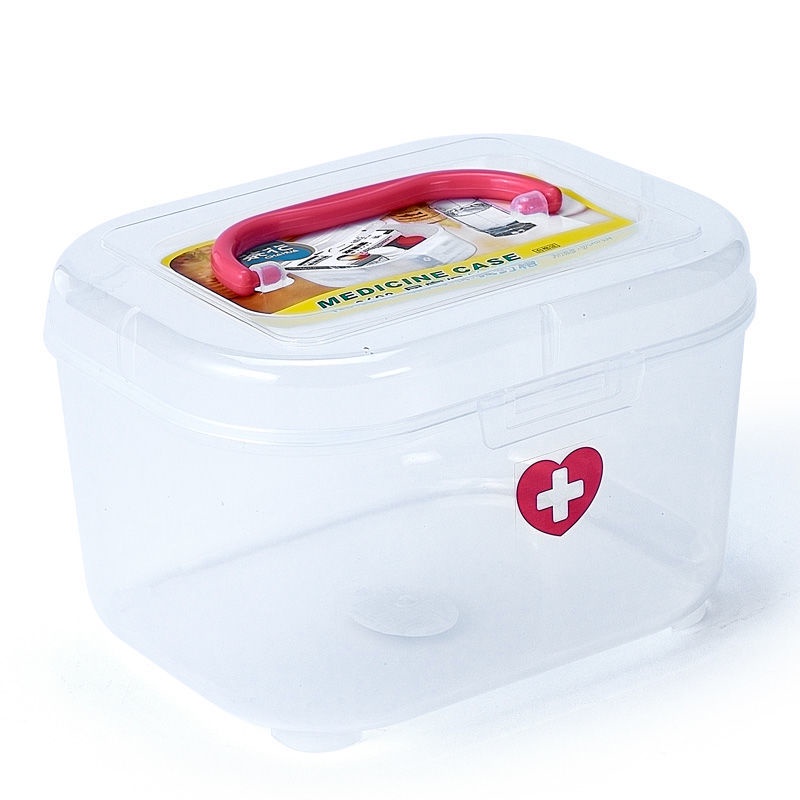 ชุดแพทย์Cute Cartoon Plastic Small Medicine Box Family Spare Medical ...