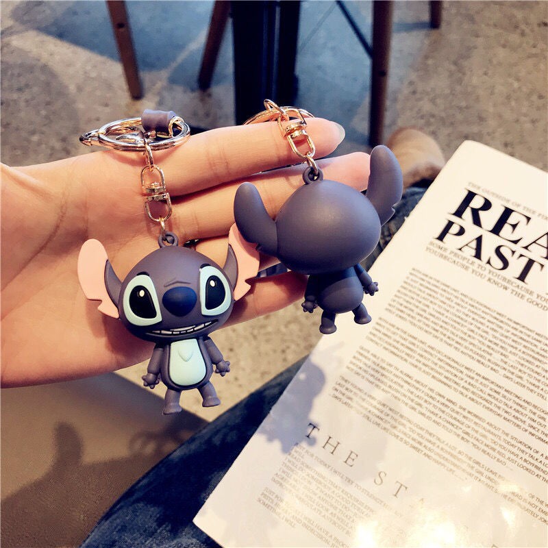 จี้กุญแจการ์ตูนﺴShanghai Disney Cartoon Cute Stitch Keychain คู่ของพวง ...