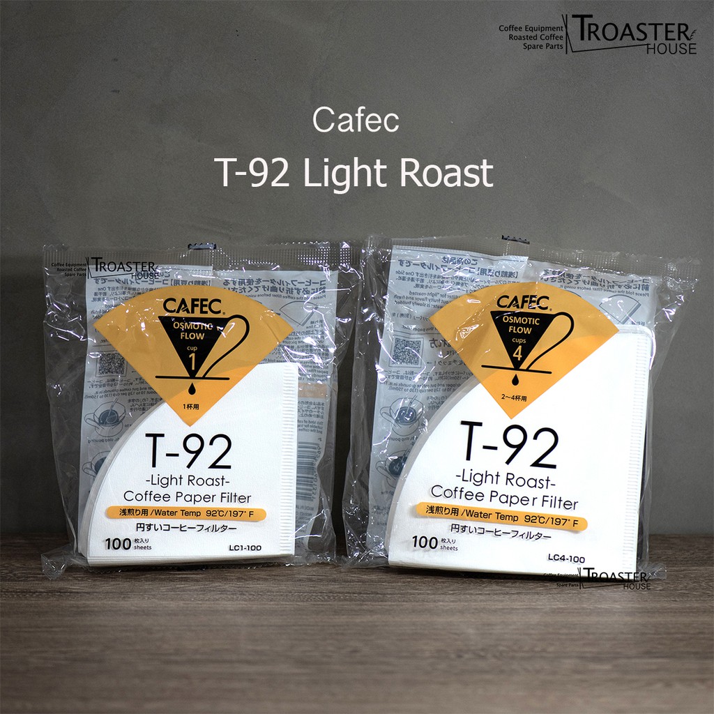 CAFEC T-92 Light Roast Specialty Filter T92 Size 01 02 V60 | Pour Over ...