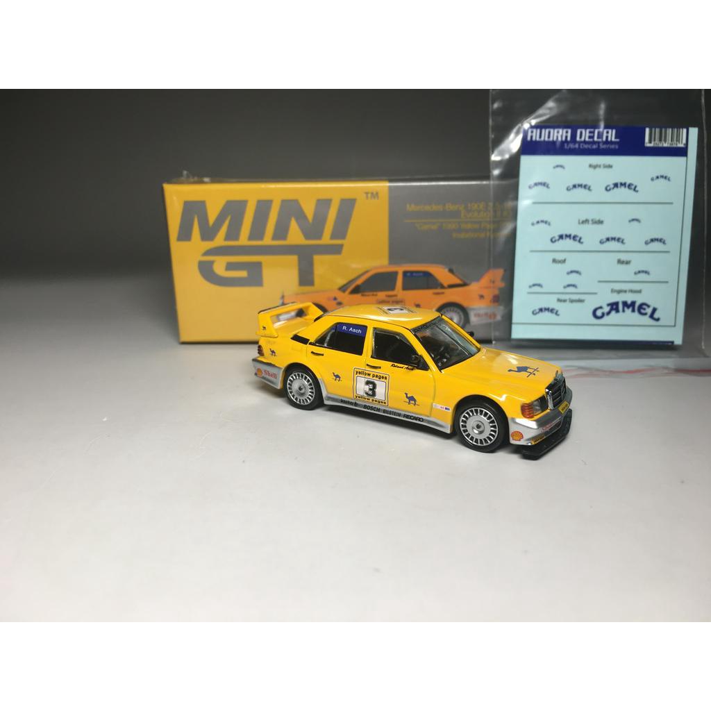 MINI GT 164 190E 2.516 Evolution II 3 Camel 1990 Yellow age 200 ...