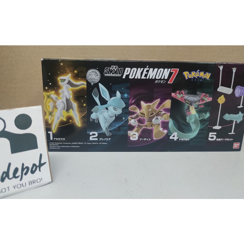 [Ready Stock] Bandai Candy Toy Pokémon SHODO POKEMON 7 SET W/O GUM ...