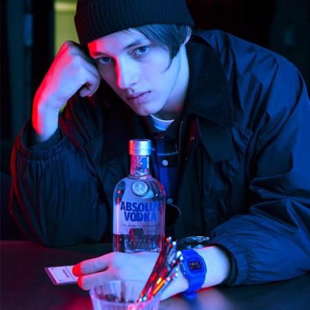 G-SHOCK X ABSOLUT® Vodka Joint Waterproof and Shockproof Sports Men's ...