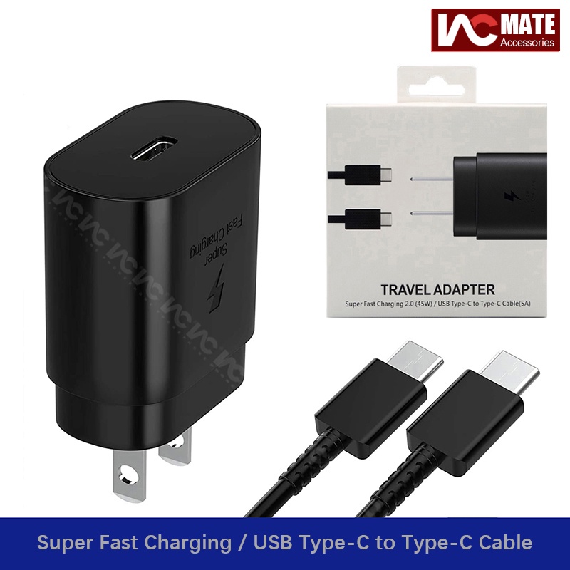 สายชาร์จ USB C PD 25W Type C ชาร์จเร็วมาก พร้อมสายชาร์จ Type C เป็น Type C - iacphone.th - ThaiPick